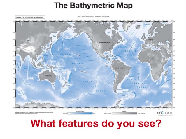 Bathymetric map