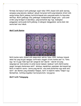 Batik | DOCX