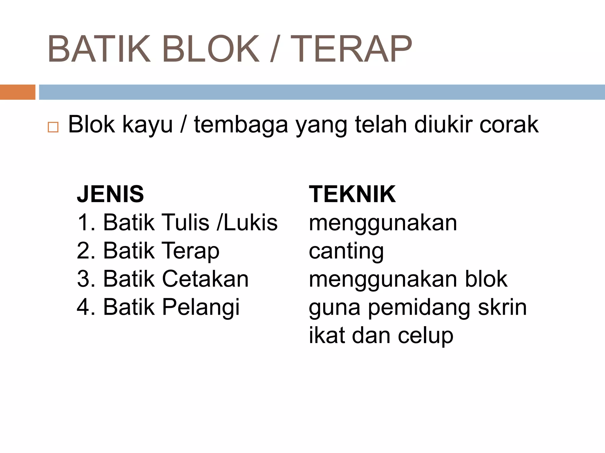 Batik TINGKATAN 5 | PPTX