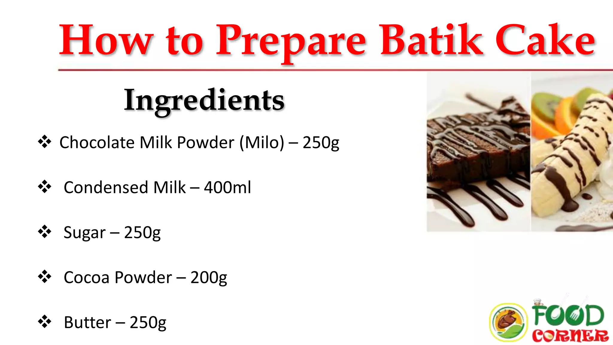 Batik cake | How to prepare Batik cake | |How to prepare cake | Batik ...