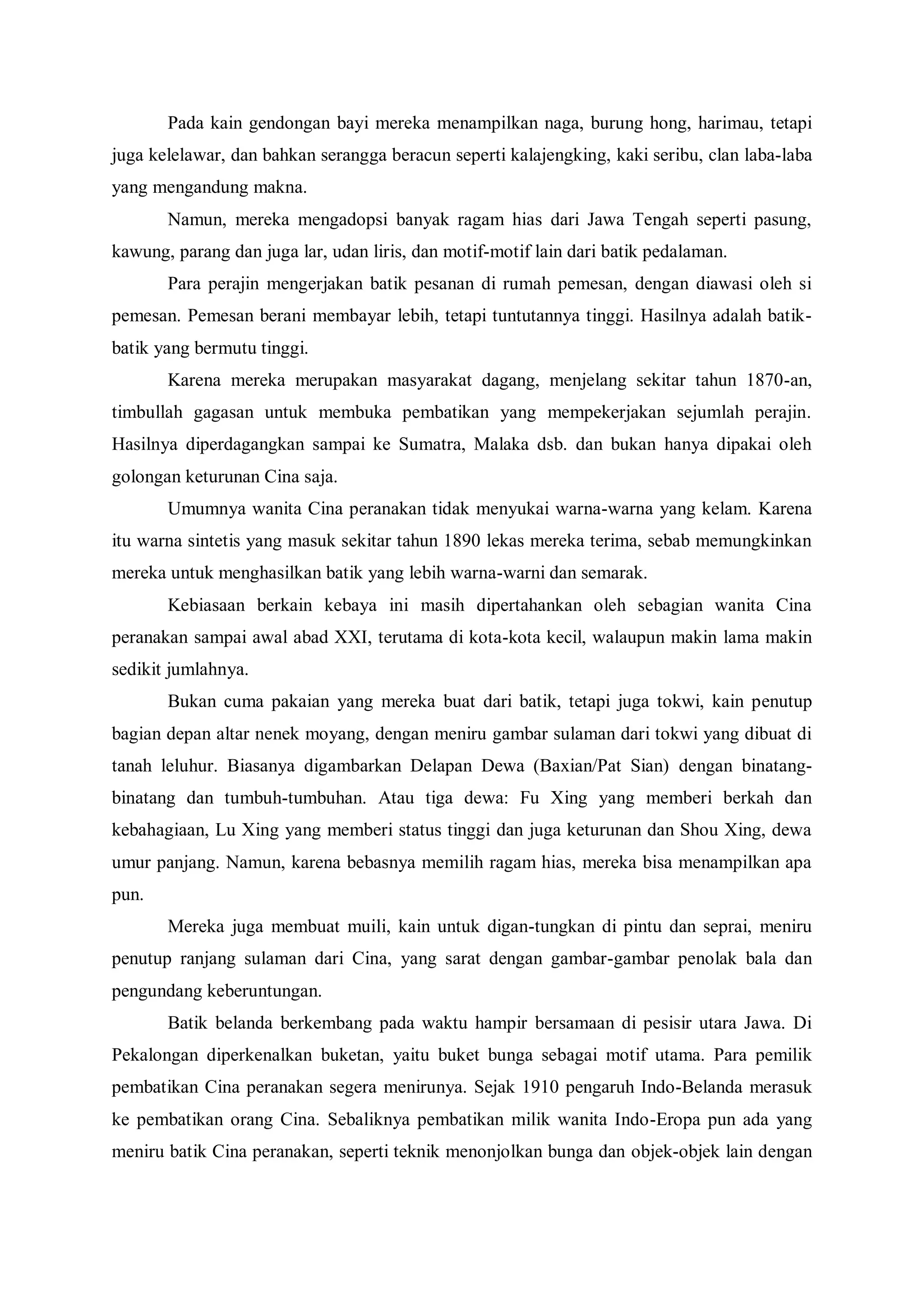Batik pesisir pusaka indonesia | PDF
