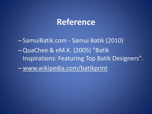 Batik printing | PPTX