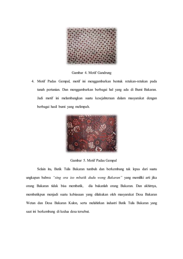 Batik tulis bakaran berani menjawab tantangan dunia | PDF