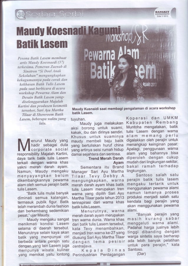 Batik tulis lasem rembang | PDF