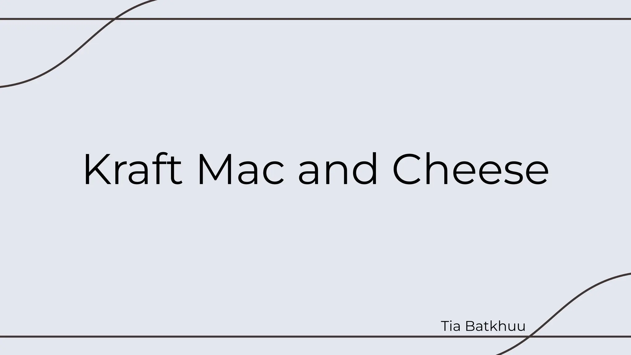 Kraft Mac and Cheese campaign presentation | PPT