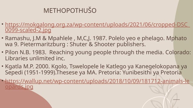 BATLOKWA_2[11].pptx AFT 121 PRESENTATION | PPTX | Africa Travel ...