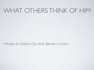 Batman Characterization | PDF