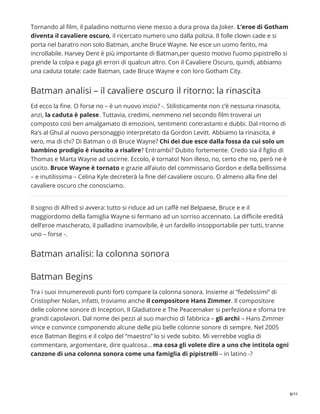 Batman: analisi della trilogia di Cristopher Nolan | PDF