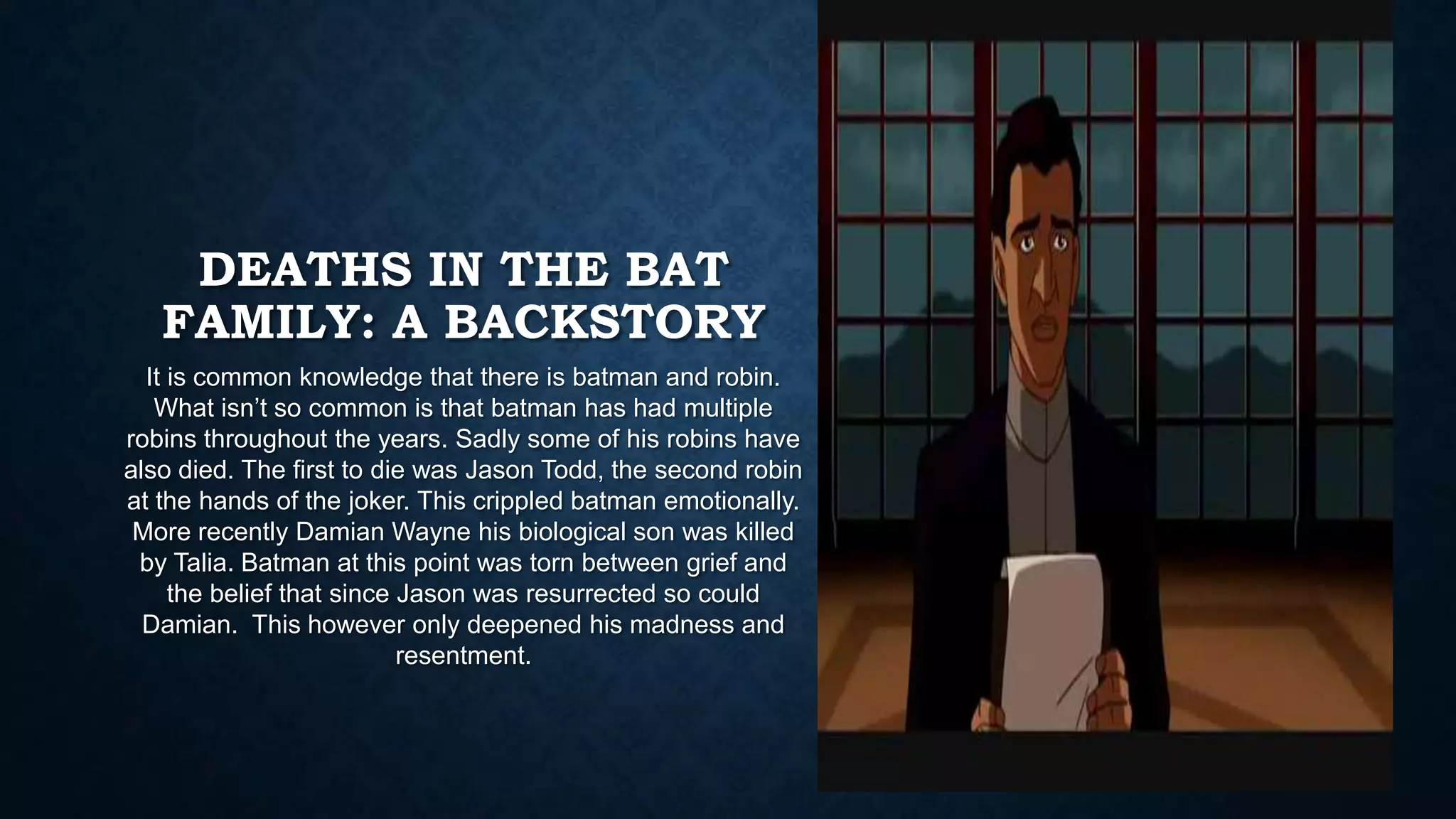 Batman and the 5 stages of grief | PPTX