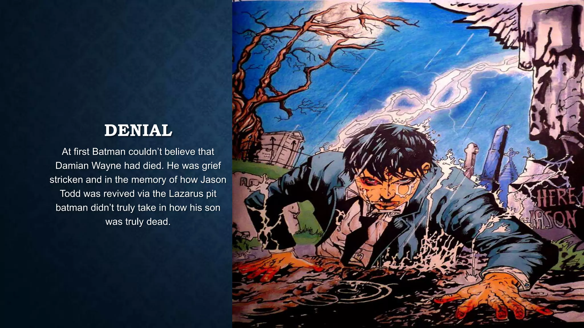 Batman and the 5 stages of grief | PPTX