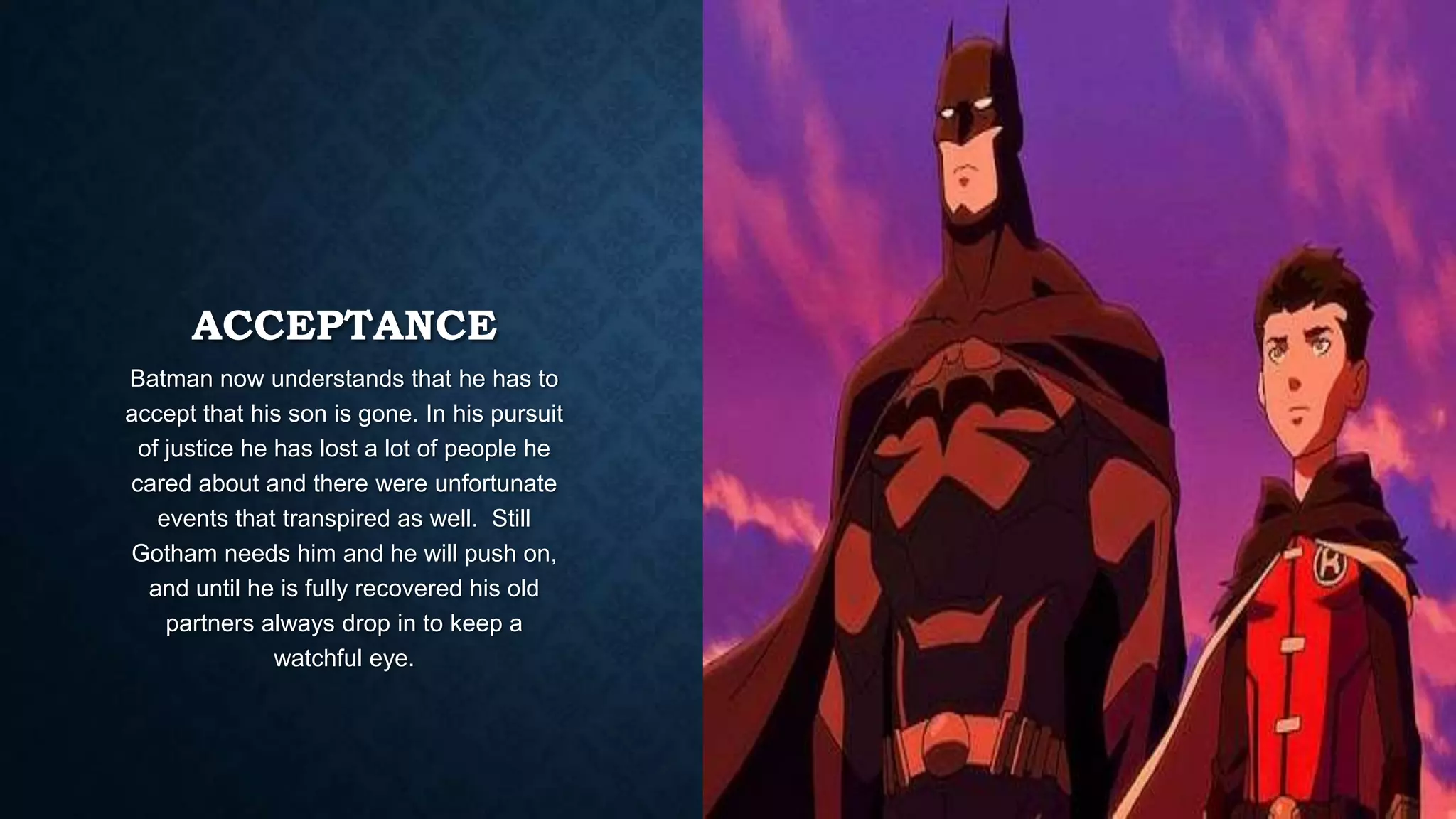 Batman and the 5 stages of grief | PPTX
