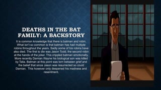 Batman and the 5 stages of grief | PPTX