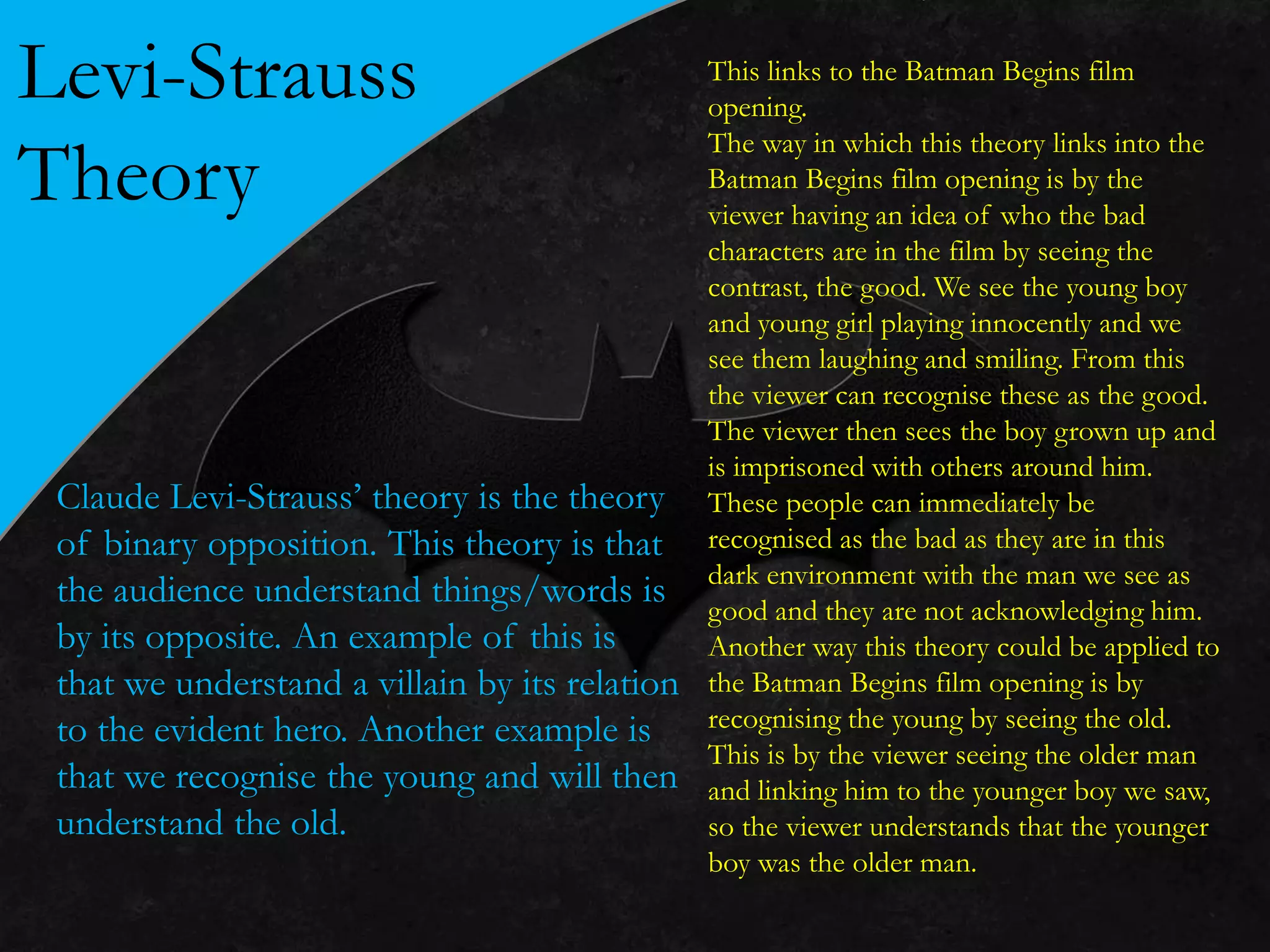 Batman Begins Film Opening Analysis | PPTX