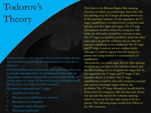 Batman Begins Film Opening Analysis: Theories | PPTX