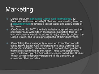 The Dark Knight Case Study | PPTX