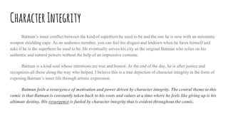 Batman comic final analysis | PPTX