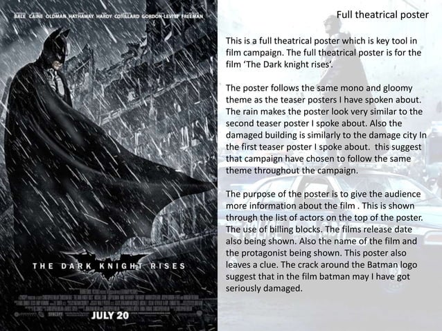 Batman film campaign1 | PPTX