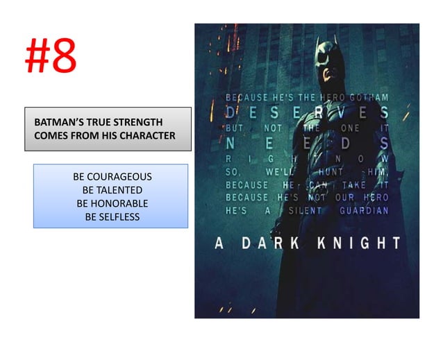 9 BUSINESS LESSON FROM BATMAN | PPT