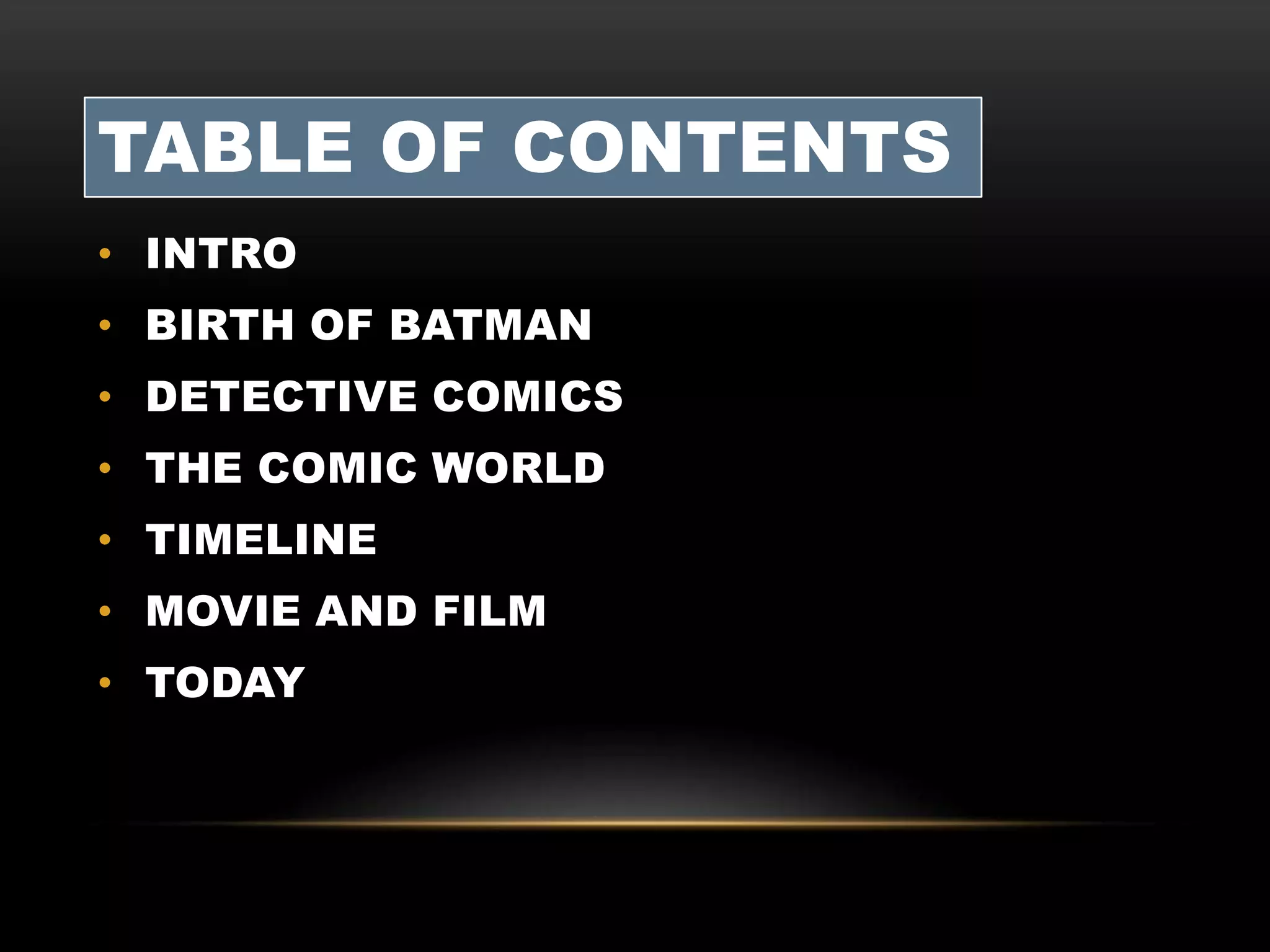 The Batman by Cole Whist | PPTX