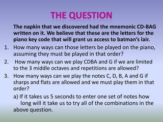 Batman Question | PPT