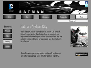 Batman website designs | PPTX