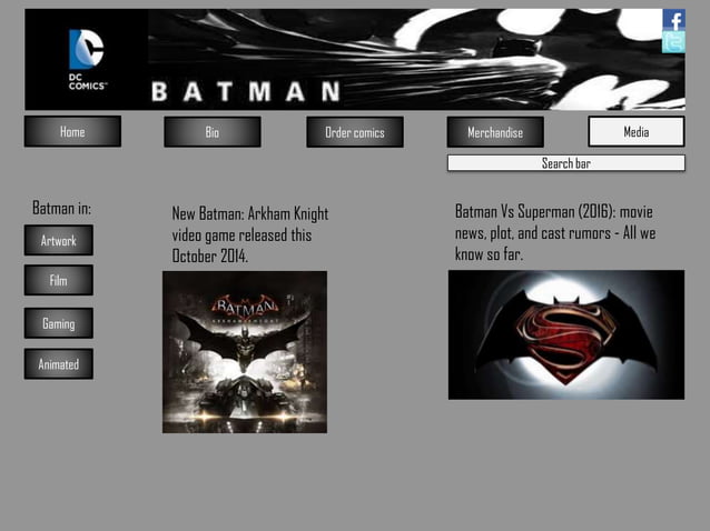 Batman website designs | PPT | Free Download