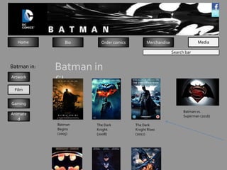 Batman website designs | PPTX