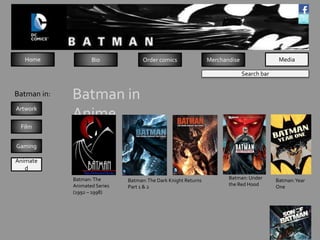 Batman website designs | PPTX