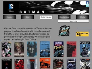 Batman website designs | PPT