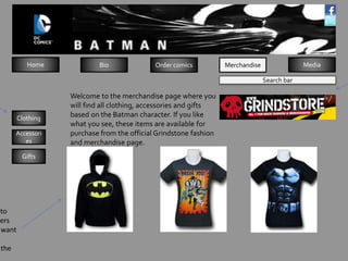 Batman website designs | PPTX