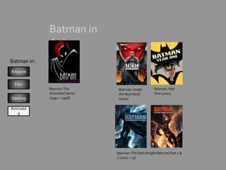 Batman website page content | PPTX