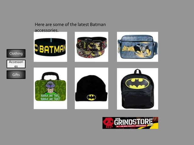 Batman website page content | PPT