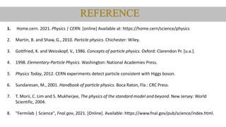 Particle Physics Today ,Tomorrow and Beyond | PPTX | Physics | Science
