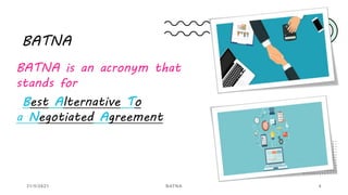 BATNA | PPTX | Business and Finance