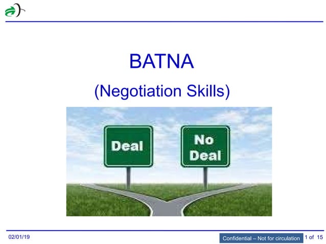 Batna negotiation | PPT | Business | Business and Finance