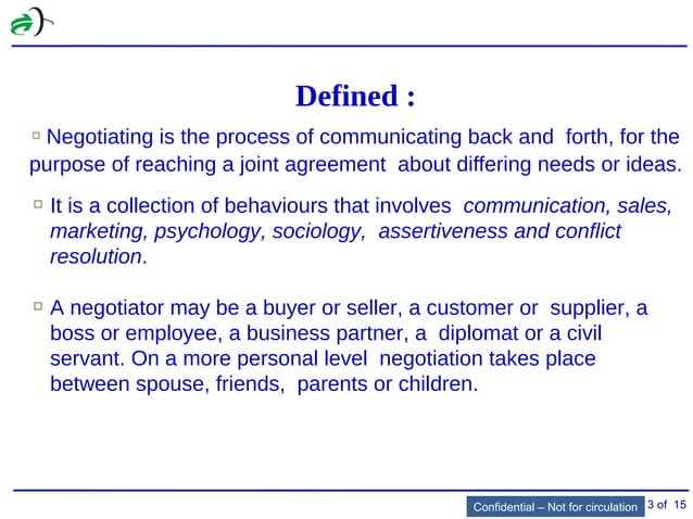 Batna negotiation | PPT | Business | Business and Finance