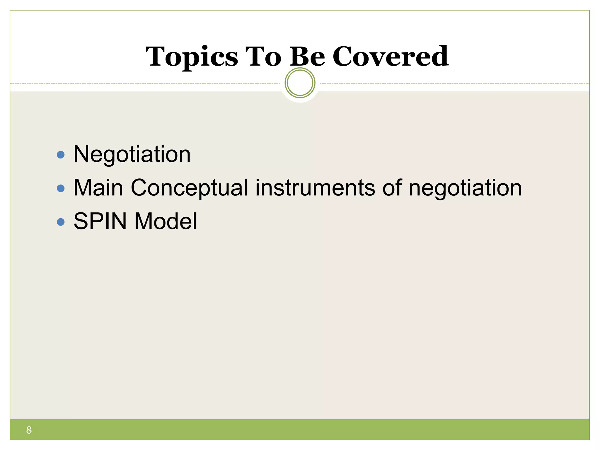Conceptual Instruments of Negotiation | PPTX