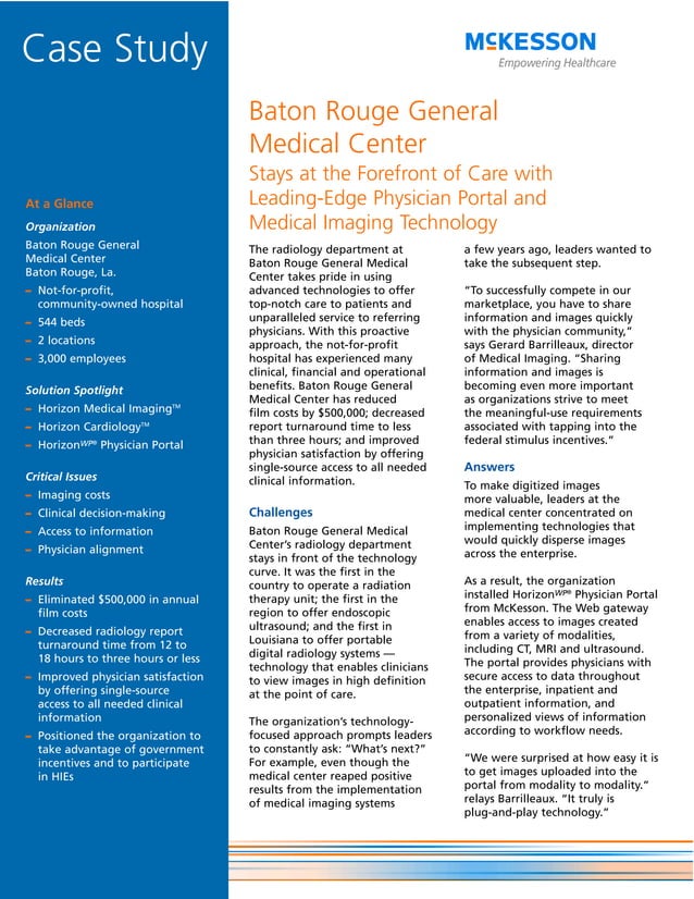 Baton Rouge General Medical Center Medical Imaging | PDF | Healthcare ...