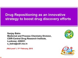 Drug Repositioning and pharmacovigilance | PPTX