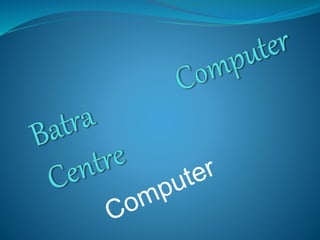 Basic computer courses | PPTX