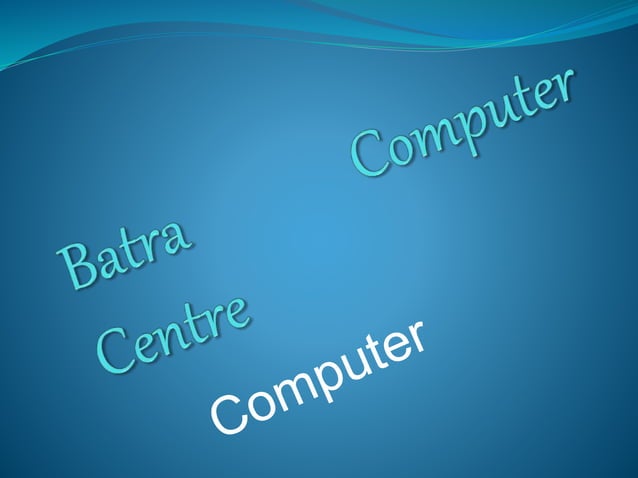 Basic computer courses | PPT