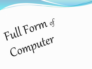 Basic computer courses | PPTX