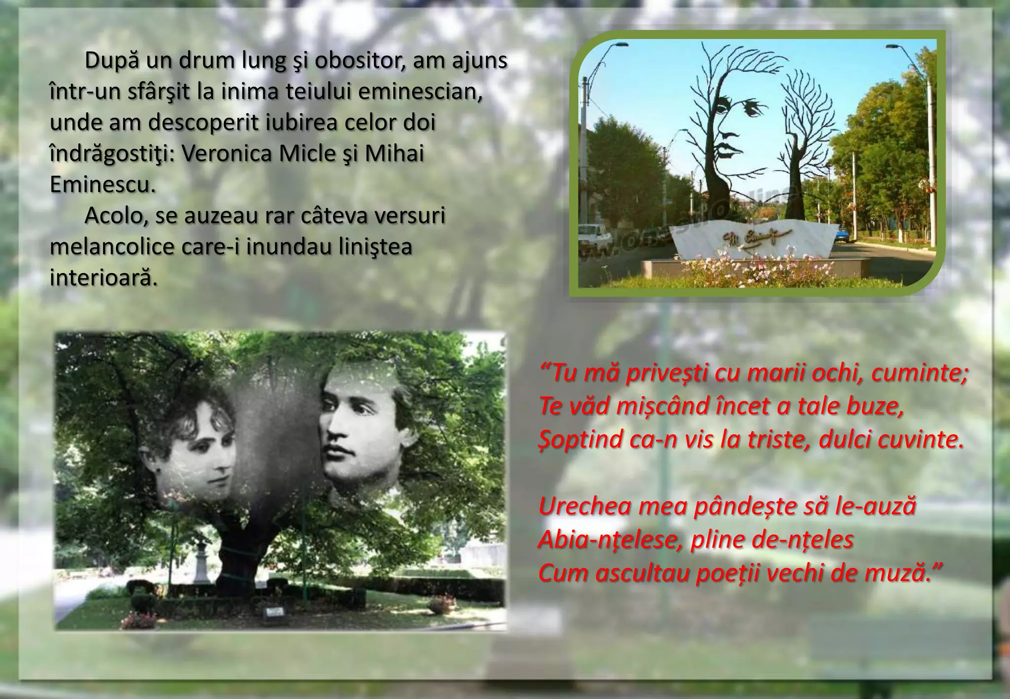 Batranul tei eminescian (1) | PPT