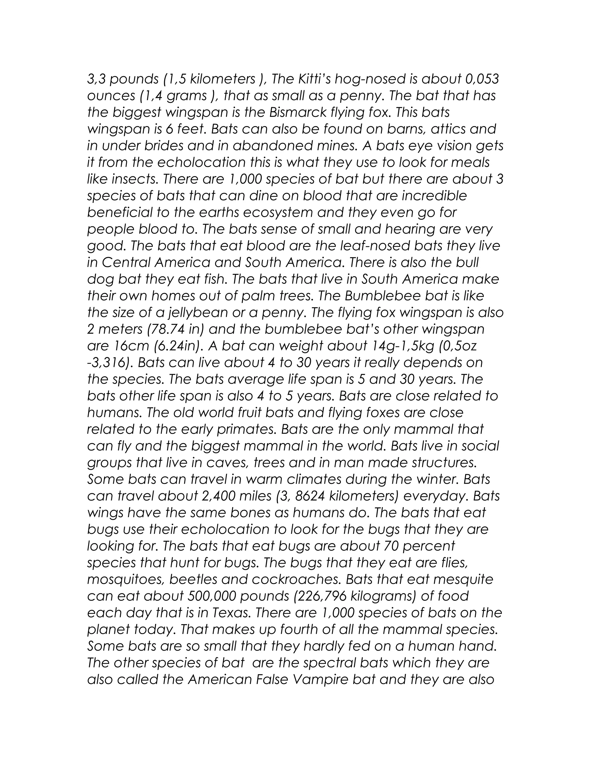 Bat report for ariel hyers | DOC