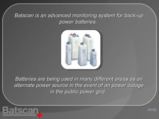 Batscan Advance Battery Monitoring | PPT