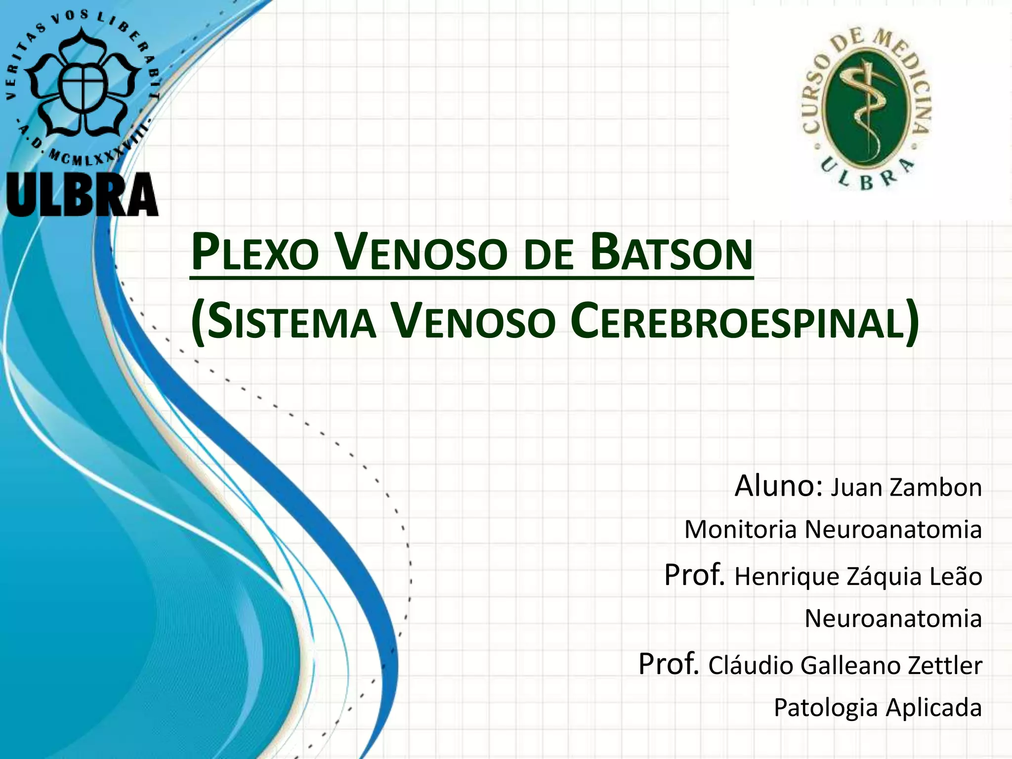 Plexo Venoso de Batson | PPTX