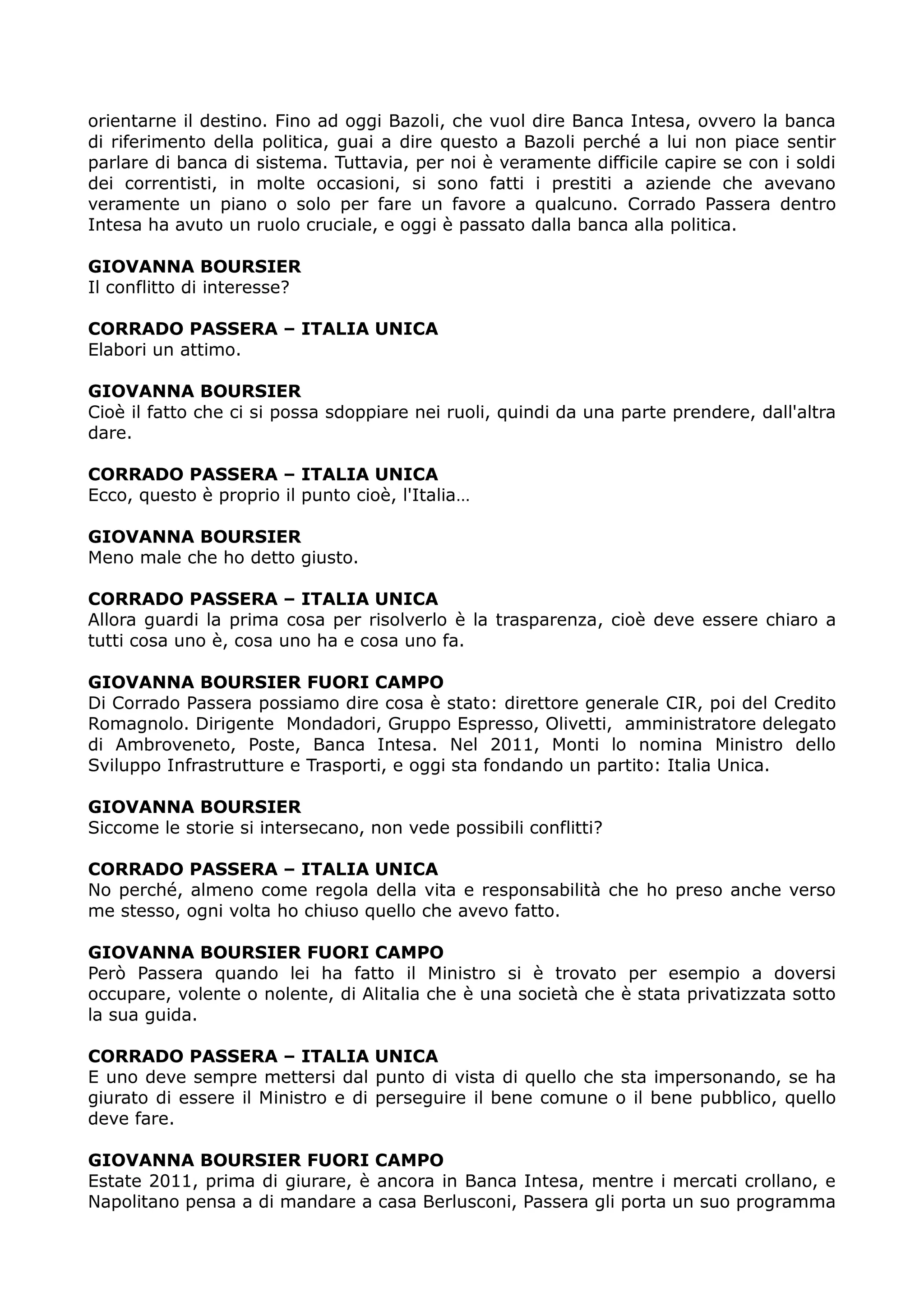 Il testo della puntata di Report dedicata al Corriere e a Rcs | PDF ...