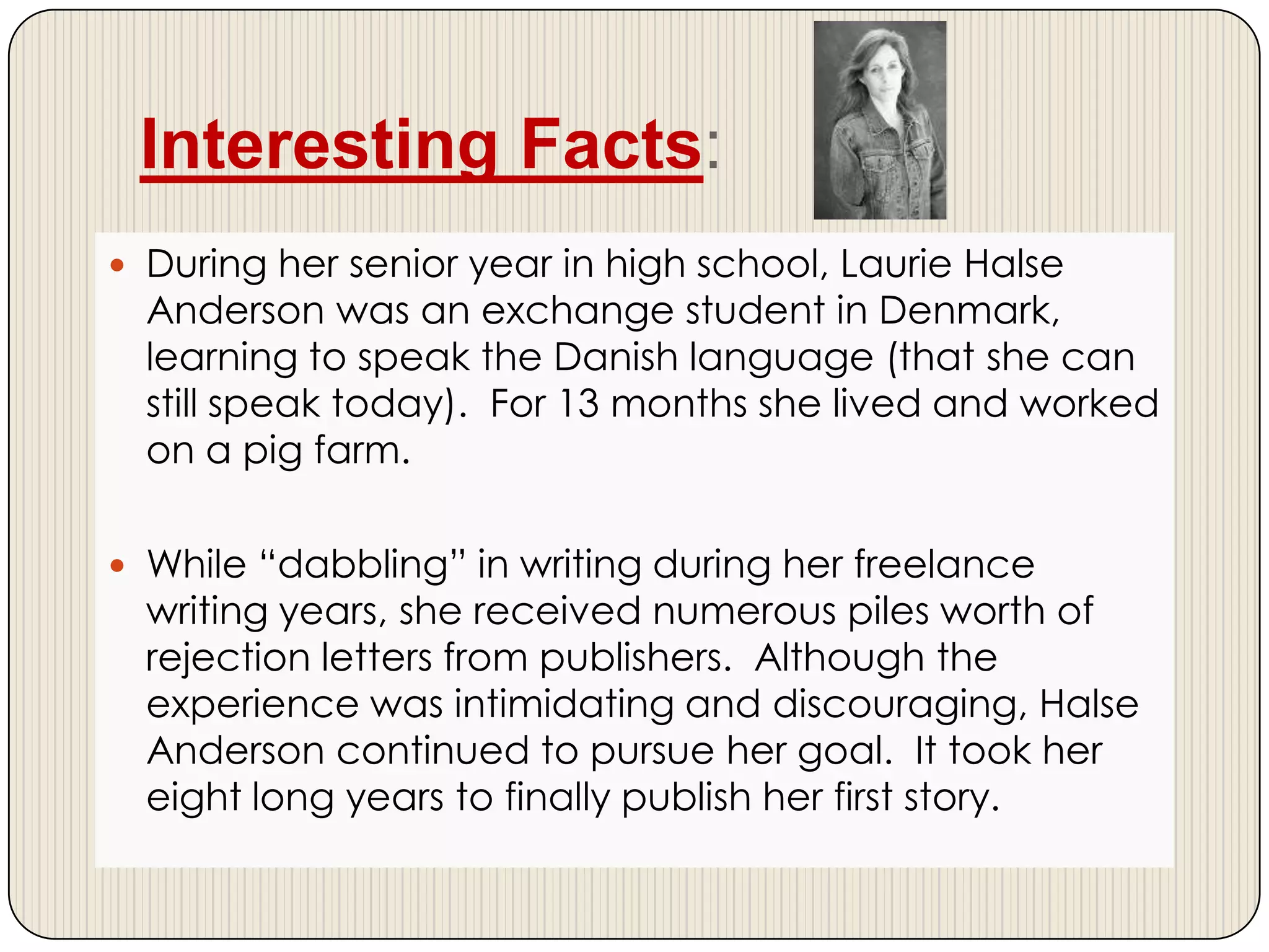 Laura Halse Anderson | PPT