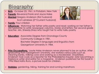 Laura Halse Anderson | PPT