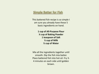Simple Battered Fish | PPT